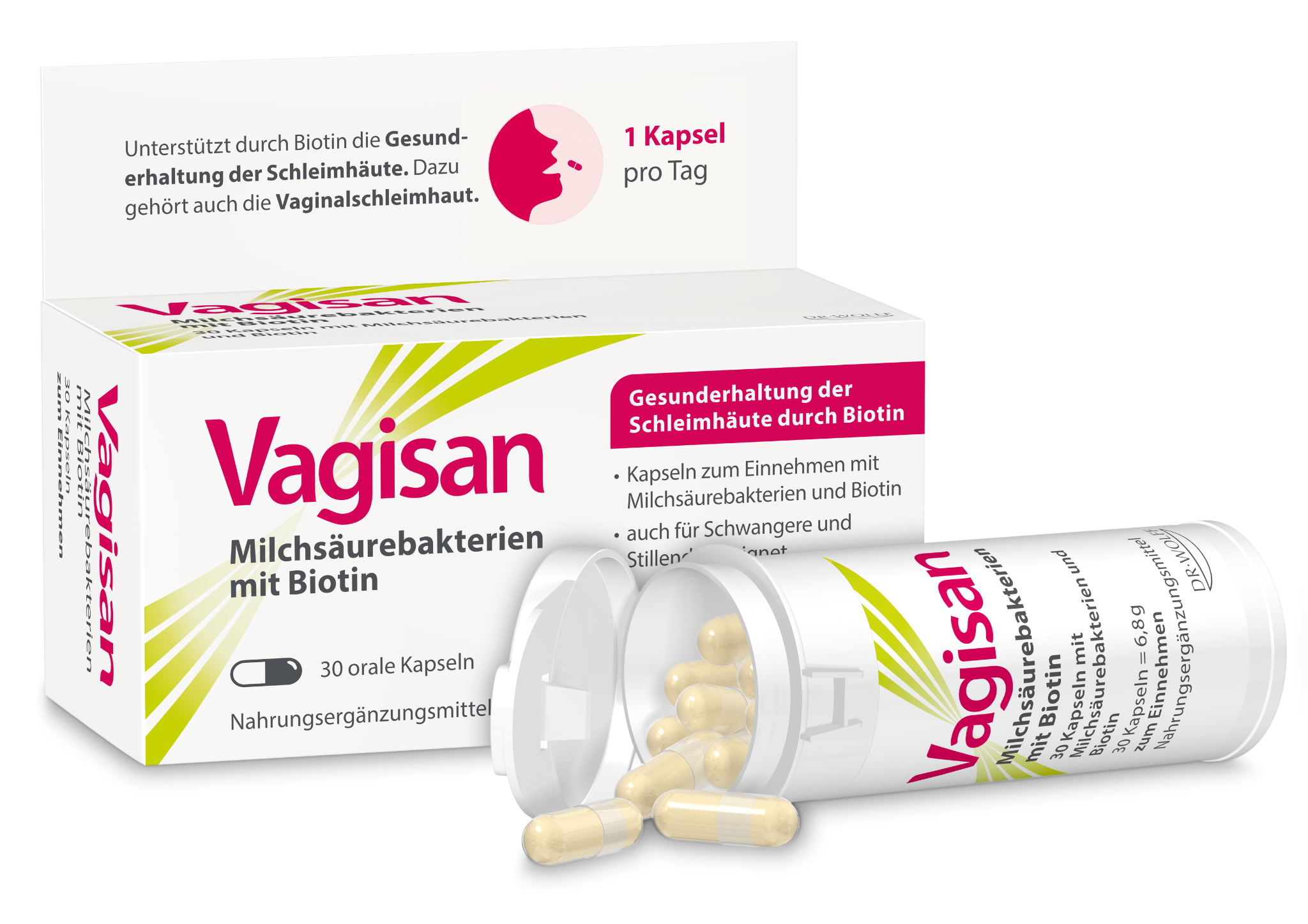 Neuer Name, bewährte Qualität: Vagisan Milchsäurebakterien mit Biotin ...